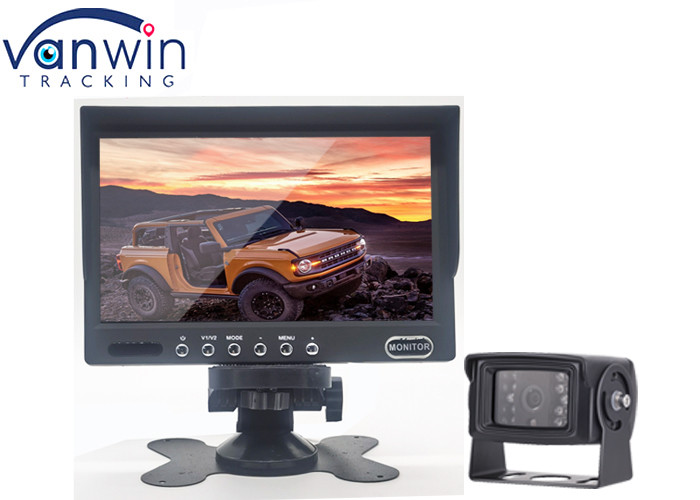 7 Inch Vehicle On Dash Backup Monitor Digital TFT LCD 2 Video Input For ...