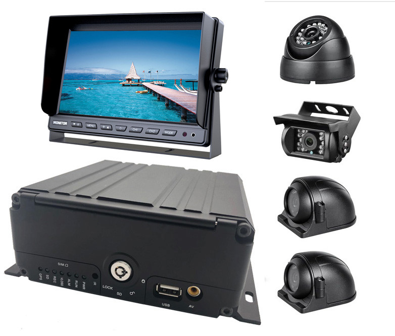 Mobile DVR System 4 Channel 1080P H.265 HDD AHD Vehicle Car DVR Video ...