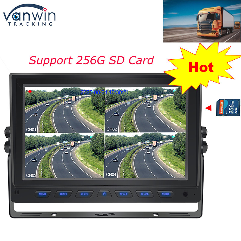 7 Inch Realtime GPS 4G AHD 4CH Monitor TFT Car Monitor Display for Car ...