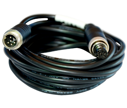 Aviation M12 6Pin Plug Extension Cable For Streamax IPC Cameras