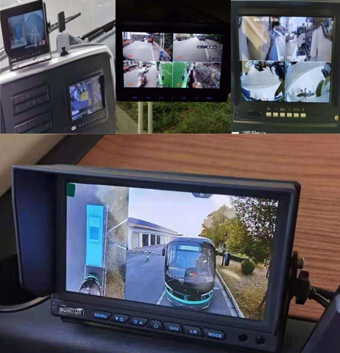 7 Inch Vehicle On Dash Backup Monitor Digital TFT LCD 2 Video Input For ...